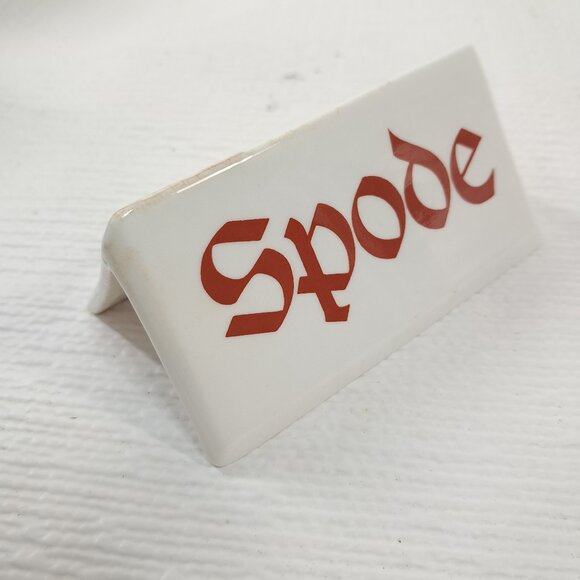 Spode | Accents | Spode Store Sign Display Red Logo Dealer Plaque ...